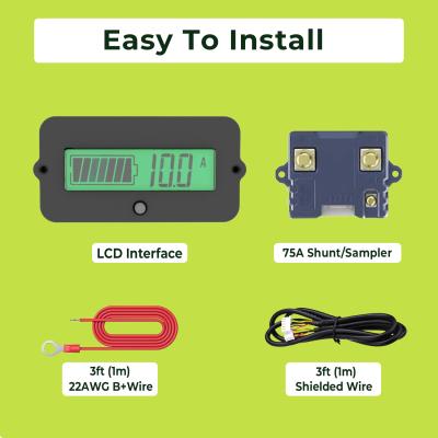 China Real Time Smart Shunt Current Battery Monitor For E Scooter E Bike Motorcycle for sale