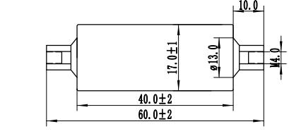 High voltage core rod capacitor 24KV 5pF Y5T ceramic dielectric high frequency live ine display capacitor