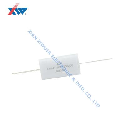China Power Film Capacitor 1200VDC 0.47μF Axial Leaded With Polypropylene Dielectric High Pulse Current for sale