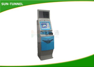 China 21 Inch LCD Monitor Self Service Ticket Machines Metal Keyboard 60MHZ for sale