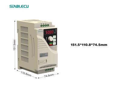 Cina Mini invertitore 0.75KW di frequenza di monofase di VFD al risparmio energetico 2.2KW in vendita