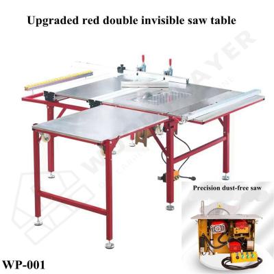 China Upgraded Red Double Invisible Saw Table With Electric Dust-Free Saw for sale