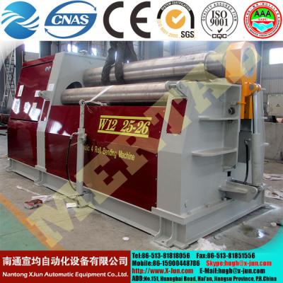 China Small hydraulic CNC four roller plate bending rolls MCLW12CNC , for sale