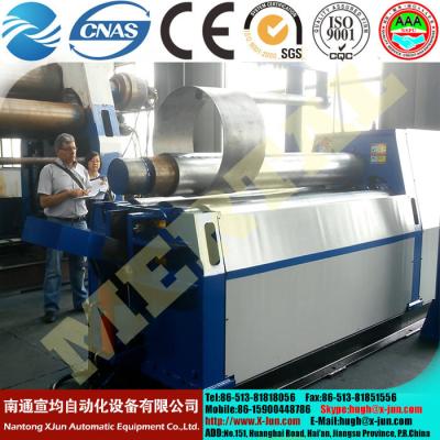 China CNC machine Hydraulic CNC Plate rolling machine /4 Roll Plate Rolling Machine with CE Standard for sale
