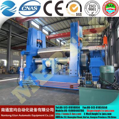 China MCLW11NC hydraulic symmetric three roller plate bending machine,plate rolling machine for sale