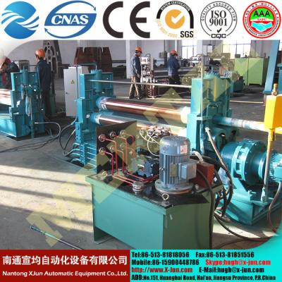 China Small diameter rolling! MCLW11NC hydraulic symmetric three roller coiling machine for sale