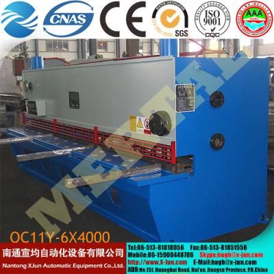 China NC Control Guillotine Shearing Machine E21S CE Standard for Plate Sheet Cutter for sale