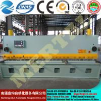 China NC Control Guillotine Shearing Machine E21S CE Standard for Plate Sheet Cutter for sale