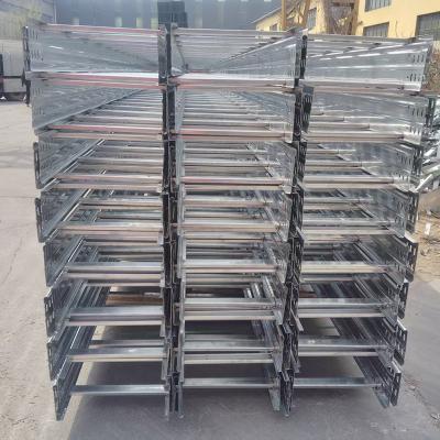 China Durable Aluminum Ladder Cable Tray Garage Weather Resistance Ladder Rack Cable Tray 2400/3000/5800/6000mm for sale