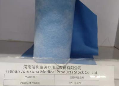 Cina Speci bianche blu assorbenti mediche del film 15gsm del PE del tessuto 30gsm della Tri laminazione delle speci non in vendita