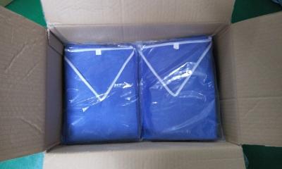 China SMS or Spunlance Disposable Scrub Suits Isolation Gowns Water Resistant for sale