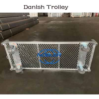 중국 금속 엽층과 브레이크가 있는 방수 덴마크 꽃 트롤리 판매용