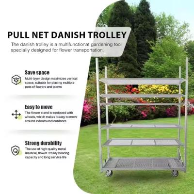 China Foldable Dutch Flower Trolley White Easy To Clean Perfect for sale