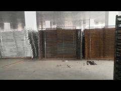 Trole personalizado carros galvanizado quente da flor da estufa da madeira compensada para o transporte