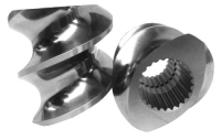 Twin Screw Extruder Screws And Barrels W6Mo5Cr4V2 / 38CrMoAla / HIP For WP And STS Machine 1