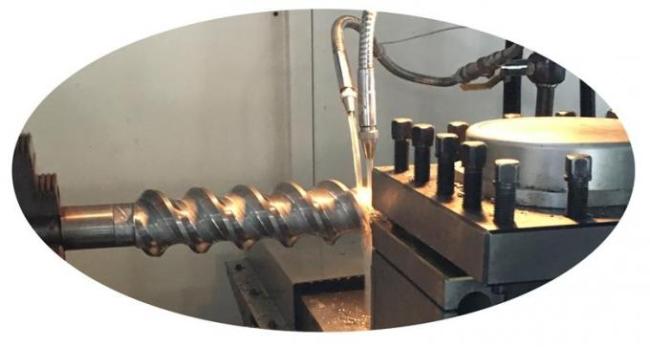Twin Screw Extruder Screws And Barrels W6Mo5Cr4V2 / 38CrMoAla / HIP For WP And STS Machine 8