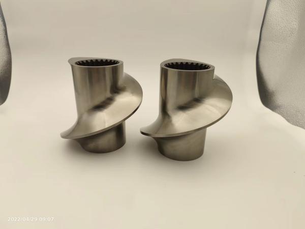 Quality Twin Screw Extruder Granulator Accessories Meshing Covey Screw Element From 12mm for sale