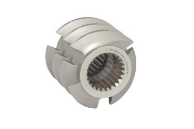 China Metal Color Wenger 165 Screw Elements for Pet Food Puffing Machine Customized Size for sale