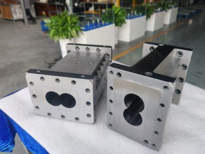 China Plastic Twin Screw Extruder Maschinenfass mit Kühlsystem Offener Fass zu verkaufen