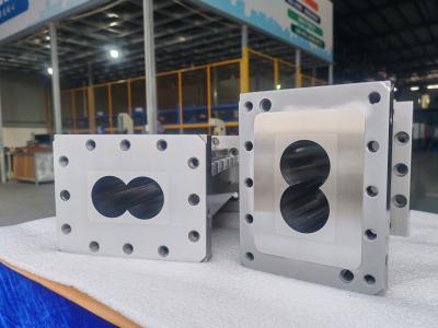 China Plastic Twin Screw Extruder Maschinenfass mit Kühlsystem Offener Fass zu verkaufen