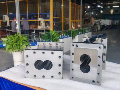 China Plastic Twin Screw Extruder Maschinenfass mit Kühlsystem Offener Fass zu verkaufen