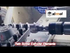 food extrusion machine screw barrel twin screw extruder parts  stainless steel sus440c