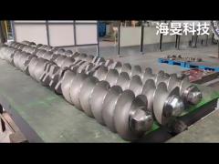 Invloeit innerlijke spleen Twin Screw Extruder Shaft met aanpasbare lengte