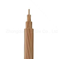 Quality BCC Bare Copper Conductor Stranded 120mm2 19/2.80 for Earthing system for sale