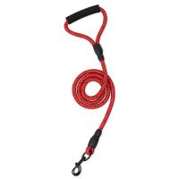 China Heavy Duty Nylon Dog Rope Leash with Padded Handle 5ft 6ft Reflective for Medium Large Dogs for sale