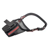 China Adjustable Dog Muzzle Soft Padded Breathable Anti Biting Pet Muzzle 16cm 28cm Custom Logo for sale