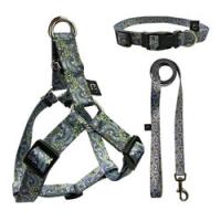 China Polyester Dog Harness Set 5kg Adjustable Pet Vest Collar Leash B2B OEM for sale
