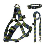 China Polyester Dog Harness Set 5kg Adjustable Pet Vest Collar Leash B2B OEM for sale