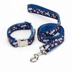 Cina Il guinzaglio stampato su ordinazione del cablaggio ha messo l'insieme di cuoio del guinzaglio del collare di cane dell'unità di elaborazione in vendita
