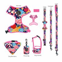 China 7 in 1 Padded Breathable Dog Harness No Pull Adjustable Pet Vest 900D Nylon for sale