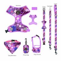 China 7 in 1 Padded Breathable Dog Harness No Pull Adjustable Pet Vest 900D Nylon for sale