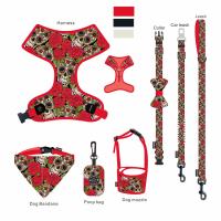 China ODM 7-in-1 No Pull Dog Harness and Leash Set Adjustable Neoprene Sizes XS to L for sale