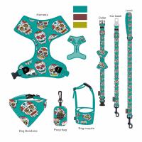 China ODM 7-in-1 No Pull Dog Harness and Leash Set Adjustable Neoprene Sizes XS to L for sale