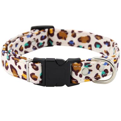 China Customized Color adjustable dog collar cute dog harness set for leash training for sale