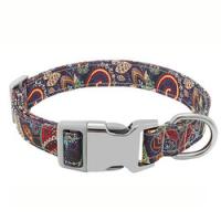 China Custom Nylon Dog Collar with Neoprene Handle 500 pcs MOQ OEM Logo for sale