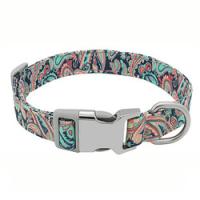 China Custom Nylon Dog Collar with Neoprene Handle 500 pcs MOQ OEM Logo for sale