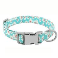 China Custom Nylon Dog Collar with Neoprene Handle 500 pcs MOQ OEM Logo for sale