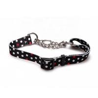 China Wholesale Polyester Custom Adjustable Buckle Pet Dog Collar 500pcs MOQ Reflective for sale