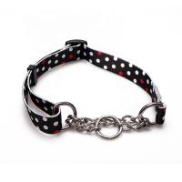 China Wholesale Polyester Custom Adjustable Buckle Pet Dog Collar 500pcs MOQ Reflective for sale