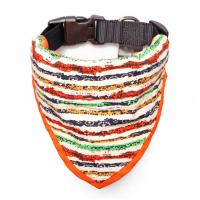 China Custom Adjustable Triangle Pet Bandana Polyester Sizes XS to L for Dogs Cats for sale