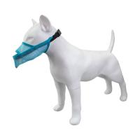 China Adjustable Nylon Dog Muzzle Anti Bite Breathable Mesh Pet Muzzle 16x28cm Custom Logo for sale
