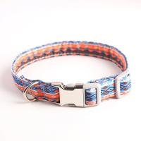 China Custom Sublimation Dog Collar Personalized Logo High Density Polyester 1 Inch Width for sale