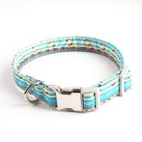 China Custom Sublimation Dog Collar Personalized Logo High Density Polyester 1 Inch Width for sale