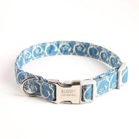 China Custom Sublimation Dog Collar Personalized Logo High Density Polyester 1 Inch Width for sale