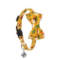 China Breakaway Cat Collar with Bow Tie and Bell Durable Polyester Safety Collar for Pets 500 pcs MOQ for sale