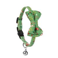 China Breakaway Cat Collar with Bow Tie and Bell Durable Polyester Safety Collar for Pets 500 pcs MOQ for sale